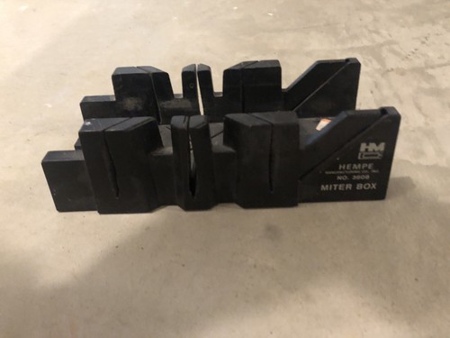 Hempe Miter Box Saw Plastic Black model 3608 | eBay