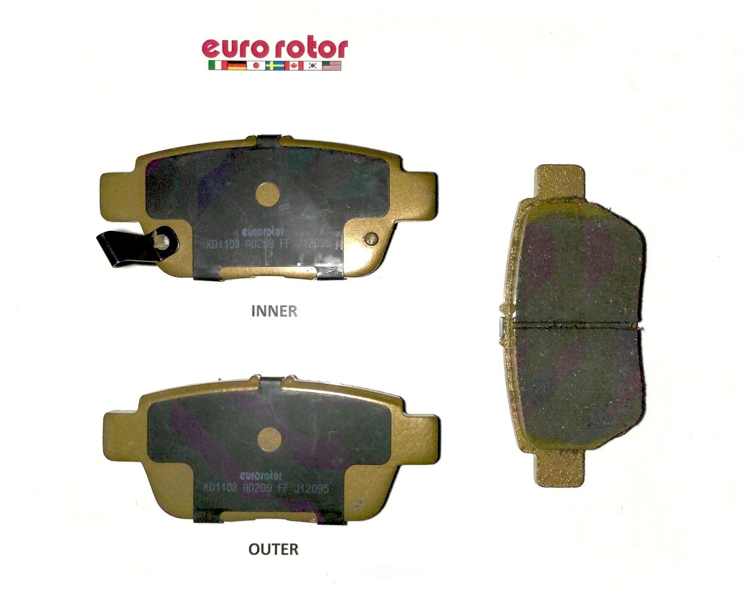Disc Brake Pad Set-* ICE Ceramic - includes installation hardware ...