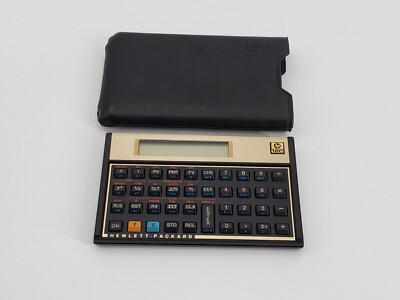 Hewlett Packard HP12C Financial Calculator with Case Guide On Back 12C ...