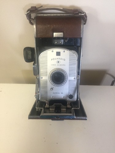 Antique 1948 POLAROID LAND CAMERA Model 95 PHOTOGRAPHY 1 minute develop ...