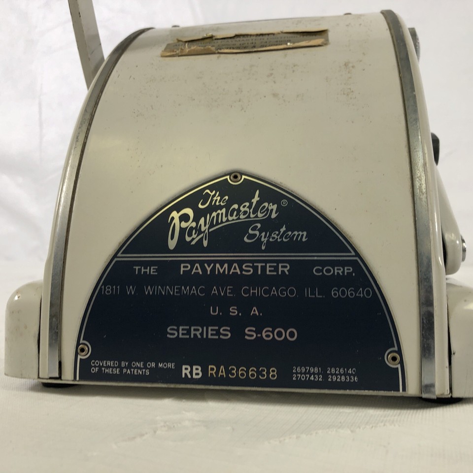 Vintage Paymaster Series X-550 7 Column Check Writer - Will need more ...