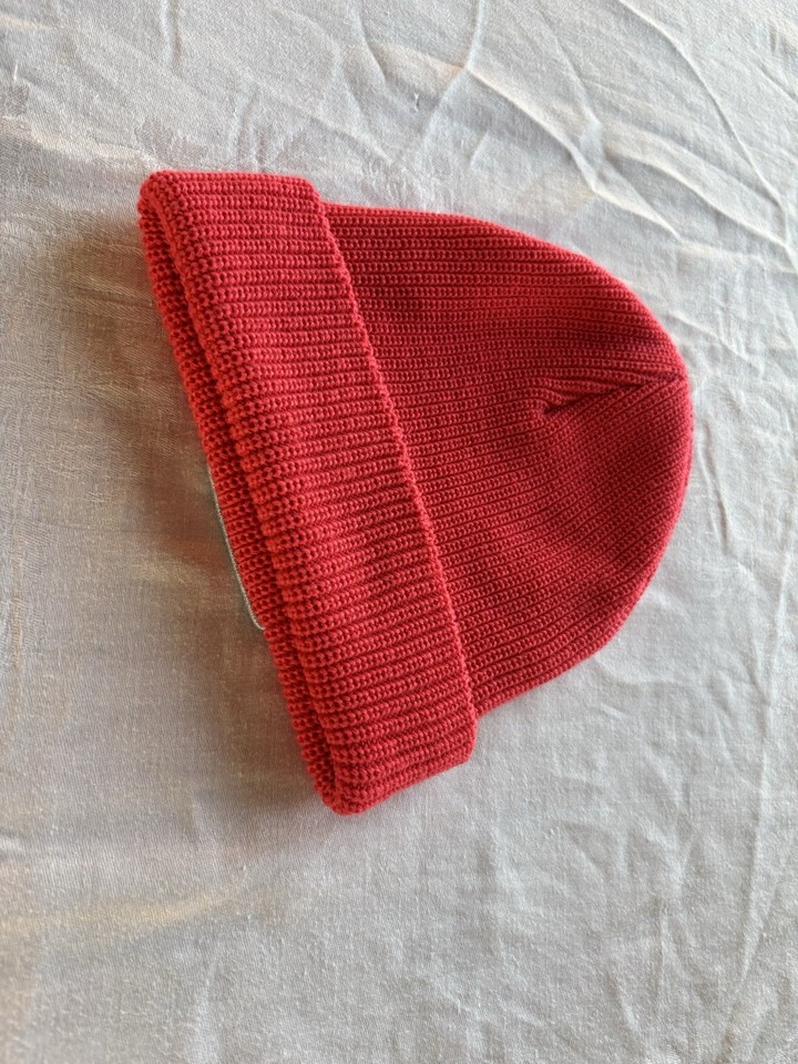 PATAGONIA Youth Kids Logo Cuffed Knit Beanie Hat Coral Pink (sumac red ...