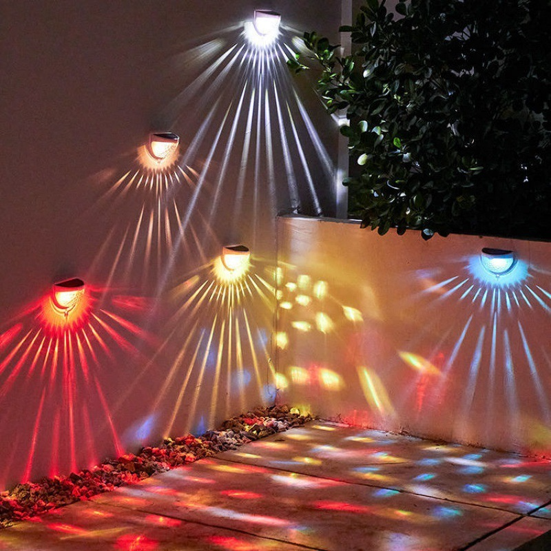 1000K SUPER BRIGHT SOLAR POWERED DOOR FENCE WALL LIGHTS LED OUTDOOR ...