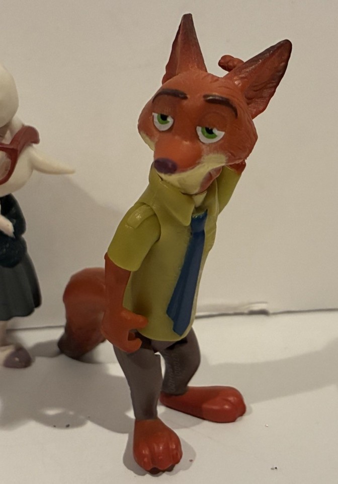 Zootopia Disney Figures Judy Hopps, Nick Wilde, Mayor Bellwether, and ...