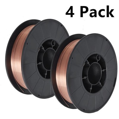 4 Pack ER70S-6 .030" (0.8mm) Mild Steel MIG Welding Wire 11-lb Roll ...
