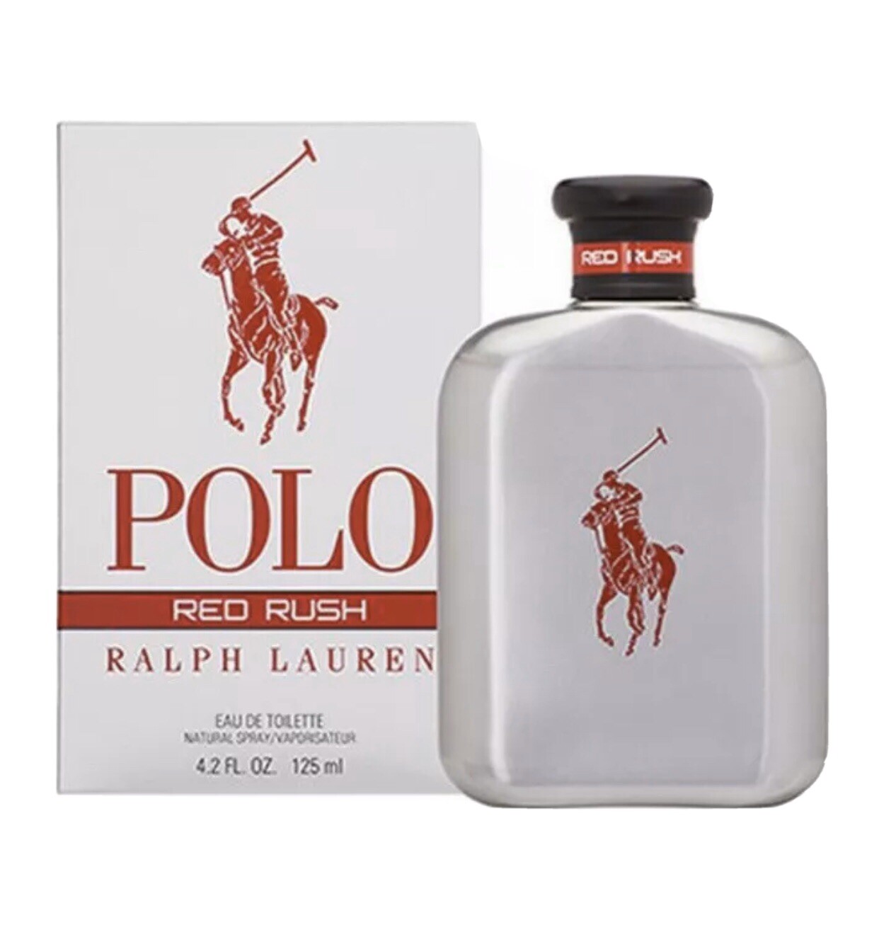 NEW POLO RED RUSH Ralph Lauren Men Cologne 4.2 OZ EDT Spray NEW IN BOX ...