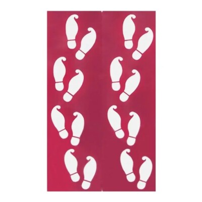 Elves Behavin' Badly Naughty Elf Footprint Stencils - 33cm x 10cm (2pk ...
