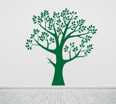 Wall Art Tree T9 ONE COLOR LRG Vinyl Decor Decal Sticker Mural ...
