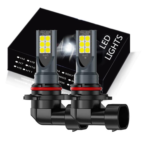 Pair H10 LED Fog Driving Light Bulbs Kit 9005 9145 9140 White 6000K ...
