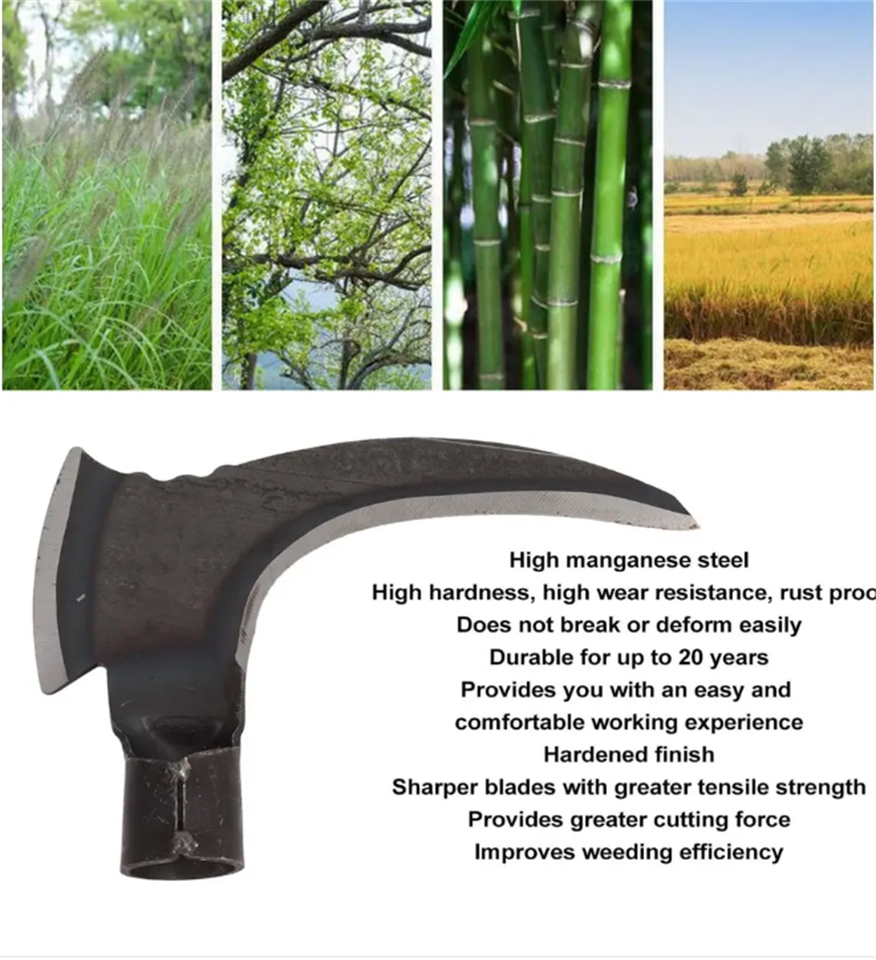 Hand Held Heavy Duty Garden Scythe Sickle Weed, Nettle Bramble Bush ...