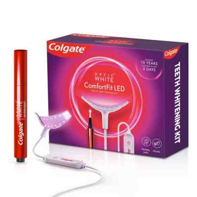 Colgate Optic White ComfortFit LED Teeth Whitening Kit Brand NEW Sealed ...