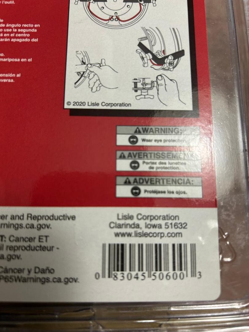 LISLE CORP,PART NUMBER 50600,SINGLE-SPRING BRAKE TOOL FOR GM BRAND NEW ...