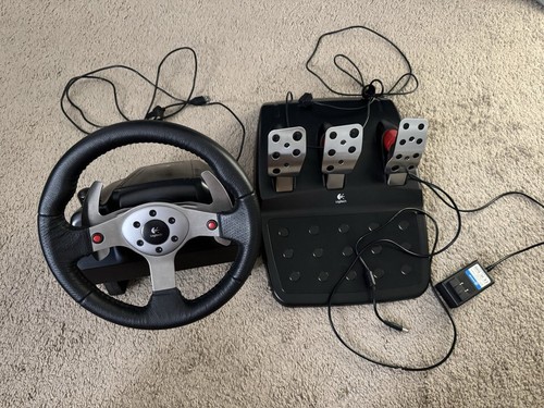 Logitech G25 Racing Wheel and Pedals * READ DESCRIPTION | eBay