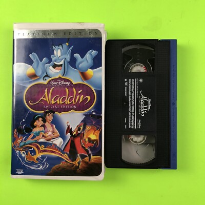 Aladdin (VHS, 2004, Special Edition) Platinum Edition, Clamshell)-055 ...