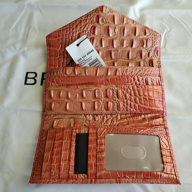 Brahmin Veronica Bellini Melbourne Genuine Leather Envelope Wallet for ...
