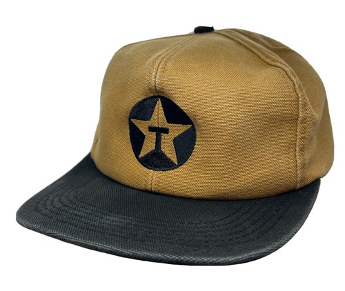Vintage Texaco Hat Cap Snap Back Canvas Beige Oil Performance Asphalt K ...