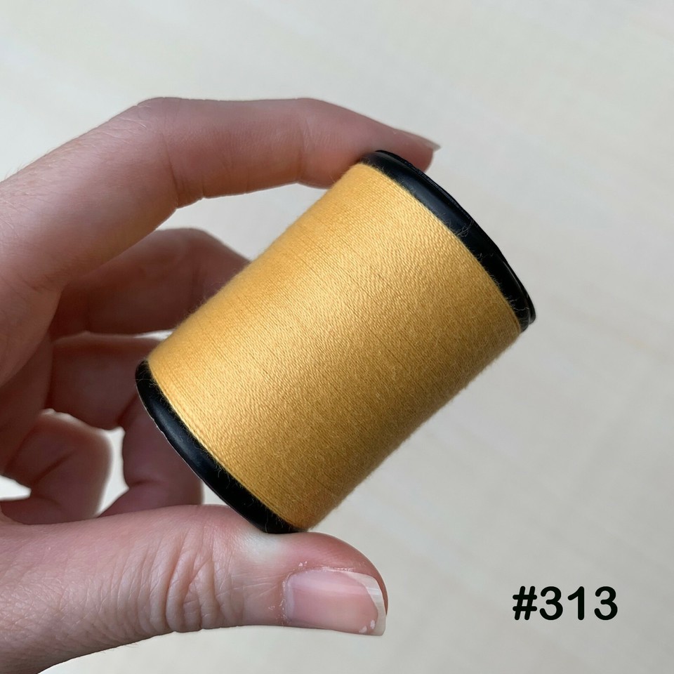 Yellow Gold Color Shades 9 Spools Sewing Thread All Purpose Polyester ...
