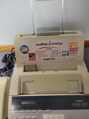 Brother IntelliFax 1270 Facsimile Fax Machine w/Handset & Extra Print ...