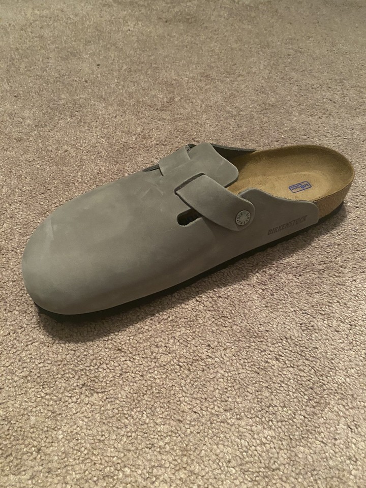 Birkenstock Boston Clog Oiled Leather Iron Size 45 Regular | eBay