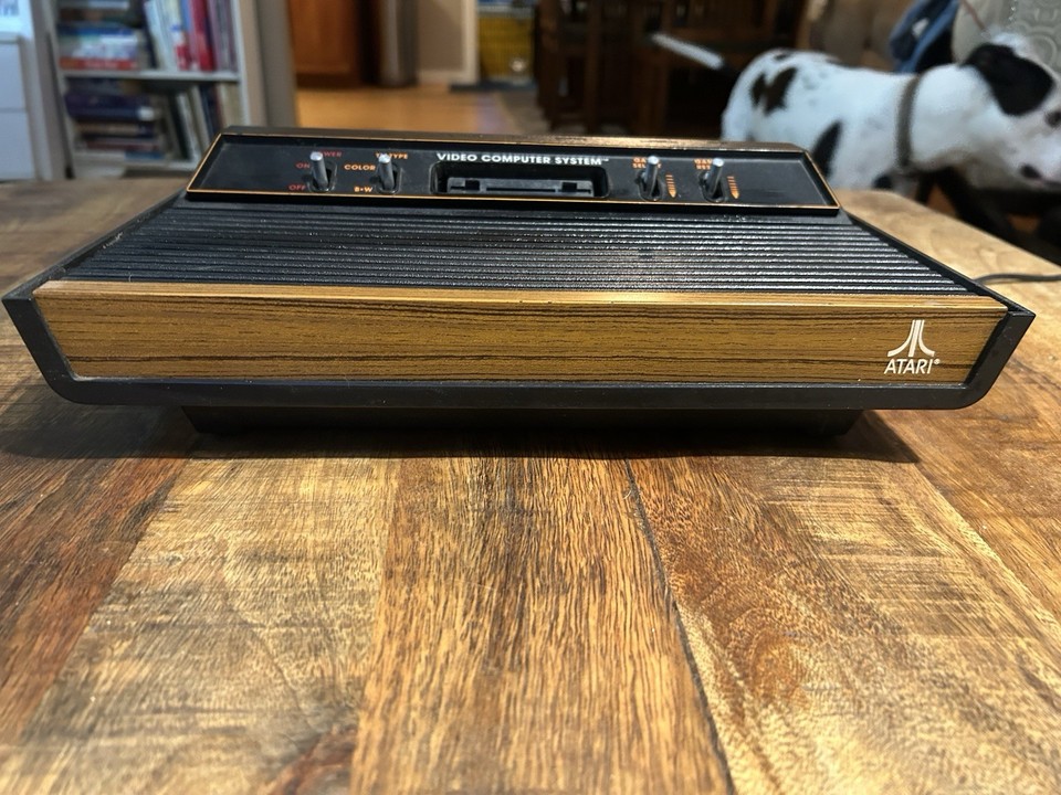 Atari 2600 4 SWITCH w/ joysticks, Paddles adapters 25 GAMES ALL TESTED ...