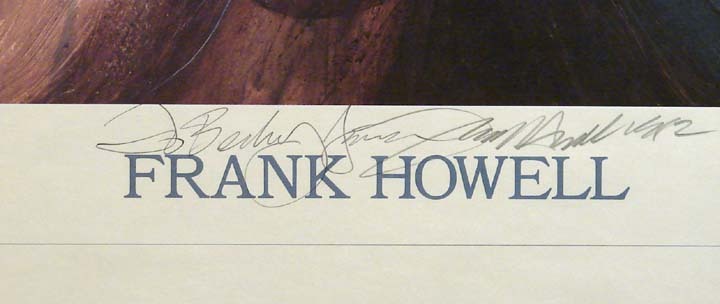 Frank Howell GENESIS offset Lithograph Hand Signed has dedication ...