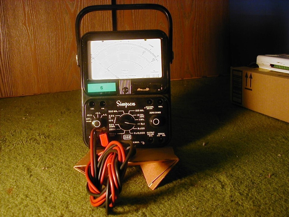 Simpson 260 series 7 volt-ohms meter WITH cables | eBay