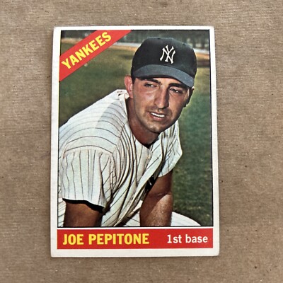 1966 Topps Baseball Joe Pepitone New York Yankees Card #79 | eBay