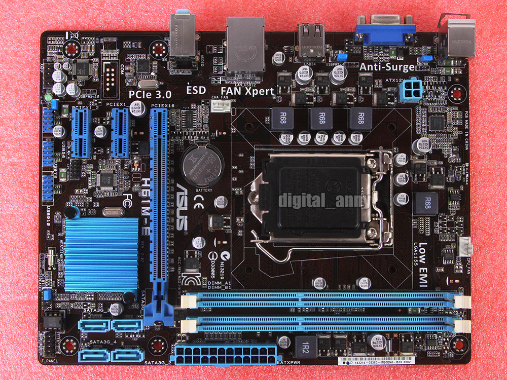 ASUS H61M-E Motherboard Intel H61 (B3) Express LGA 1155 DDR3 ...