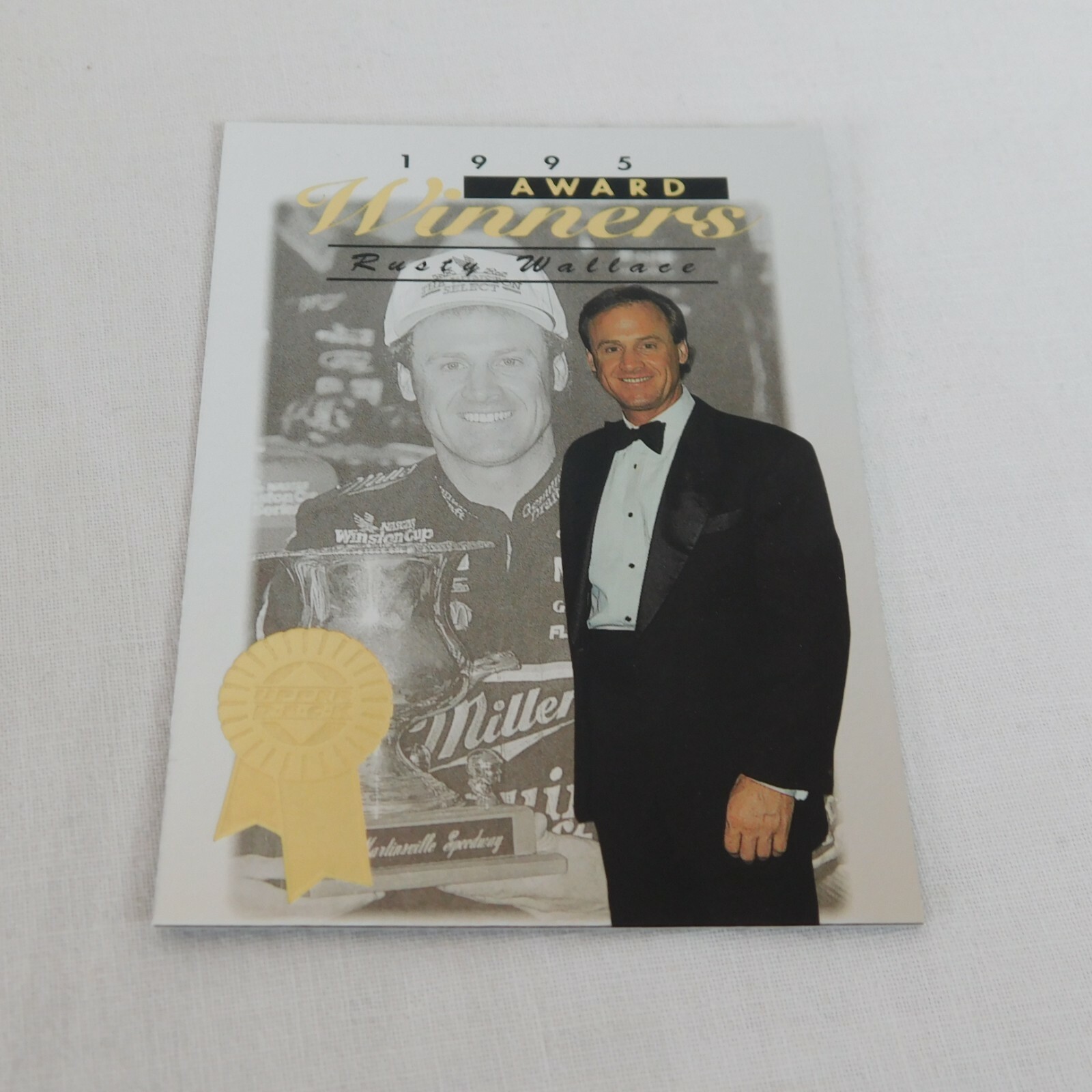1996 Upper Deck 1995 Award Winners Card Rusty Wallace RC127 Hologram ...
