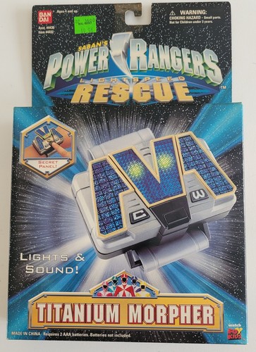 BANDAI 1999 POWER RANGERS LIGHTSPEED RESCUE TITANIUM MORPHER New Sealed ...