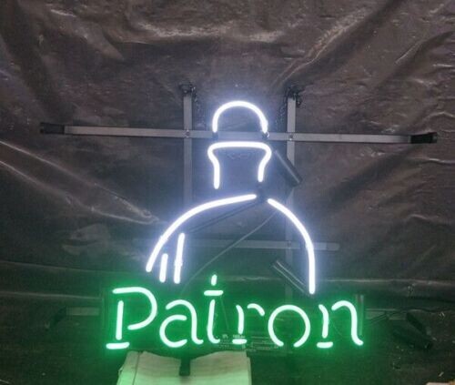New Patron Patrón Tequila Liquor Neon Sign 17"x14" Light Lamp Vintage ...