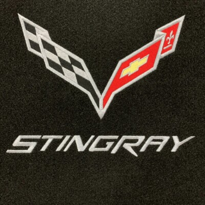 Corvette Stingray Cross Flag + STINGRAY Script Trunk Lid Liner C7 14-19 ...