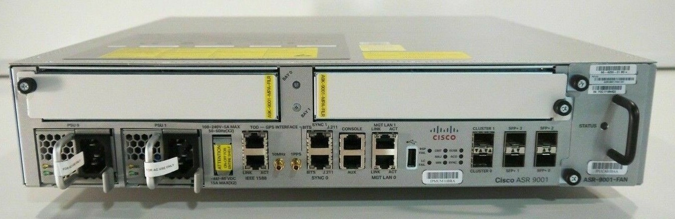 Cisco ASR-9001 Router with ASR-9001-FAN 2 A9K-750W-AC AND A9K-MPA ...