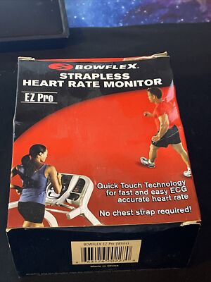 Bowflex Strapless Heart Rate Monitor EZ Pro White New Water Resistant ...