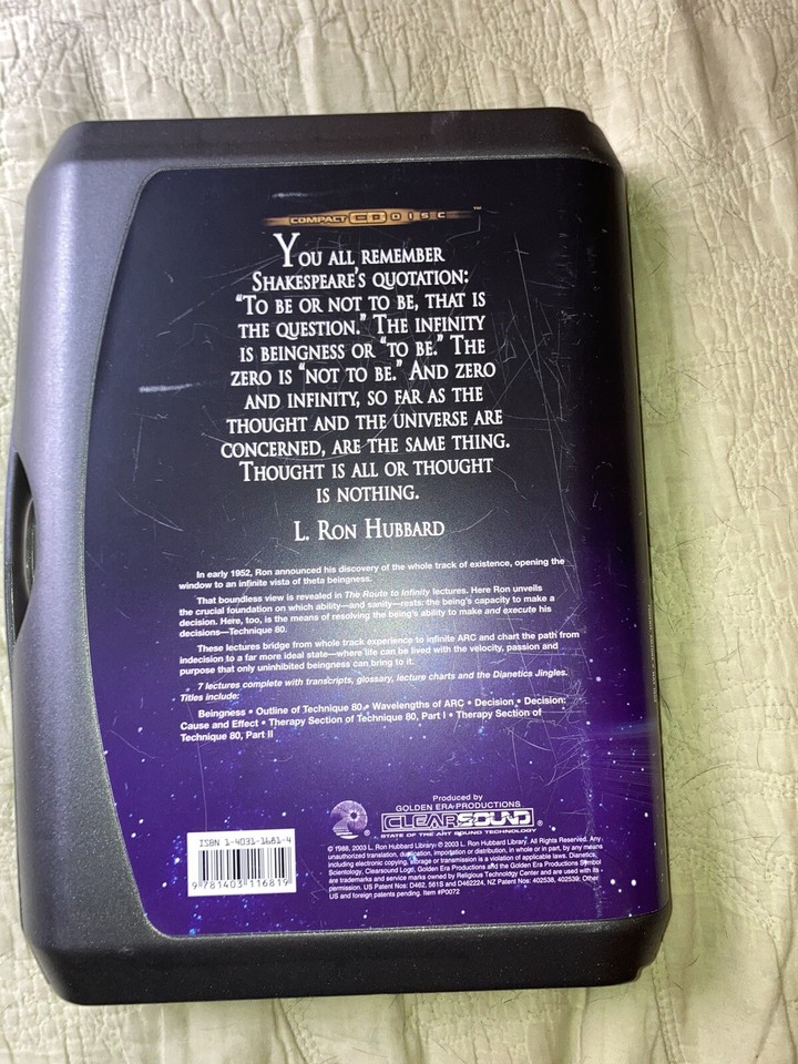 L. Ron Hubbard - The Route To Infinity: Technique 80 Lectures CD | eBay