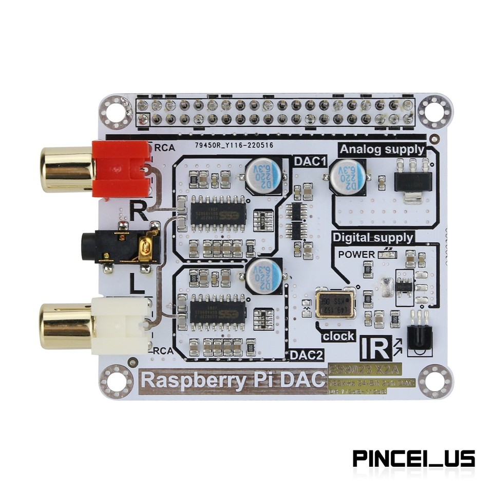 For Volumio Mode Raspberry Pi DAC Raspberry Pi 3B+ HIFI Dual Decoding ...
