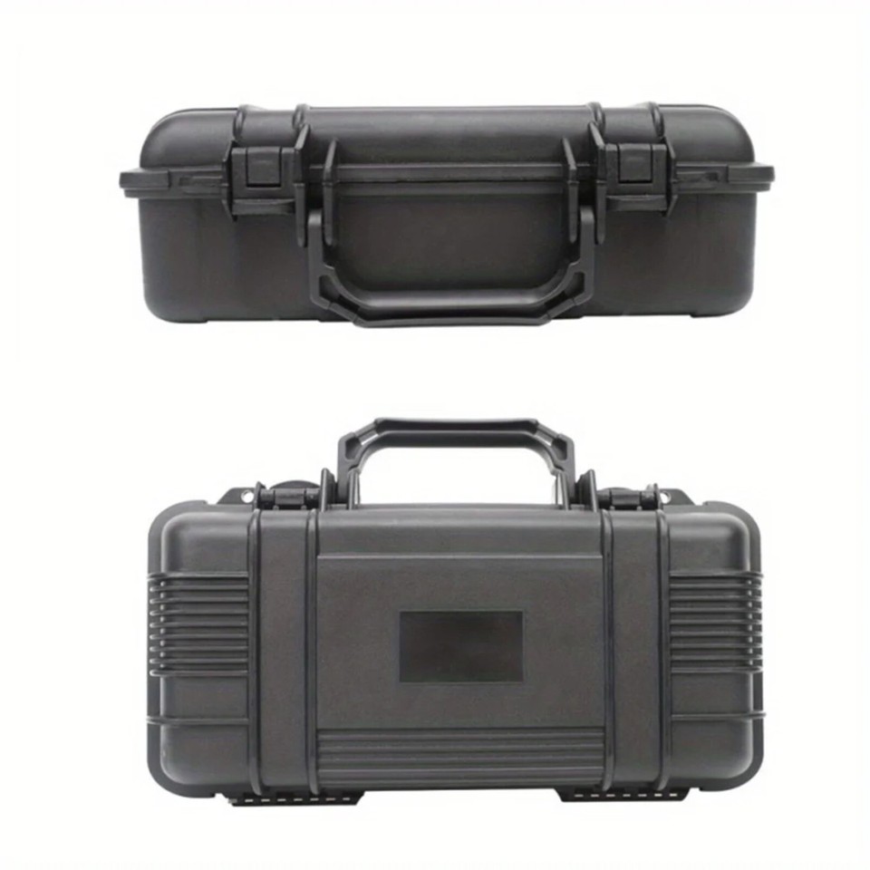 6 Sizes Black Hard Shell PP Toolbox Shockproof Portable Tool Storage ...
