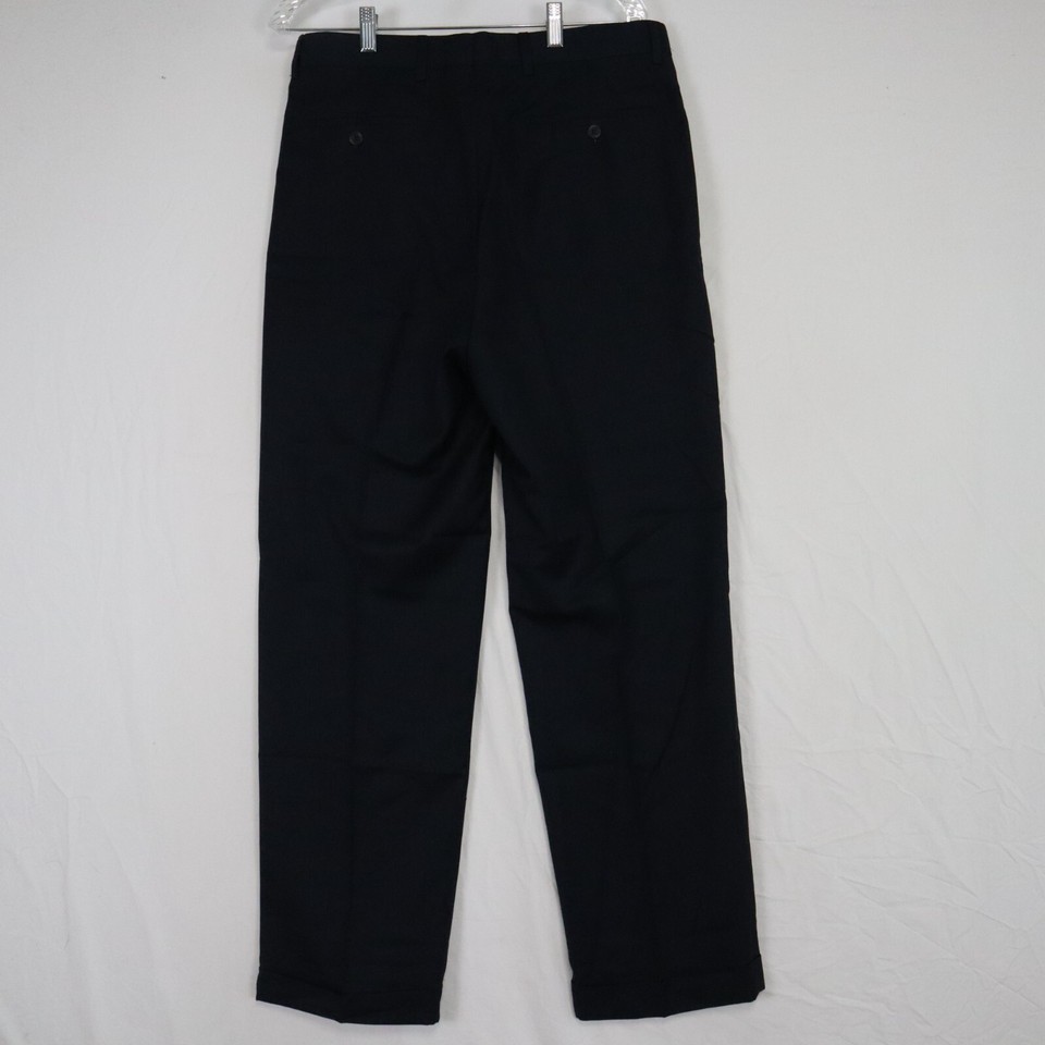 Alan Flusser Pants Mens 33x32 Dress Slacks Suit Formal Cuffed Pleated ...