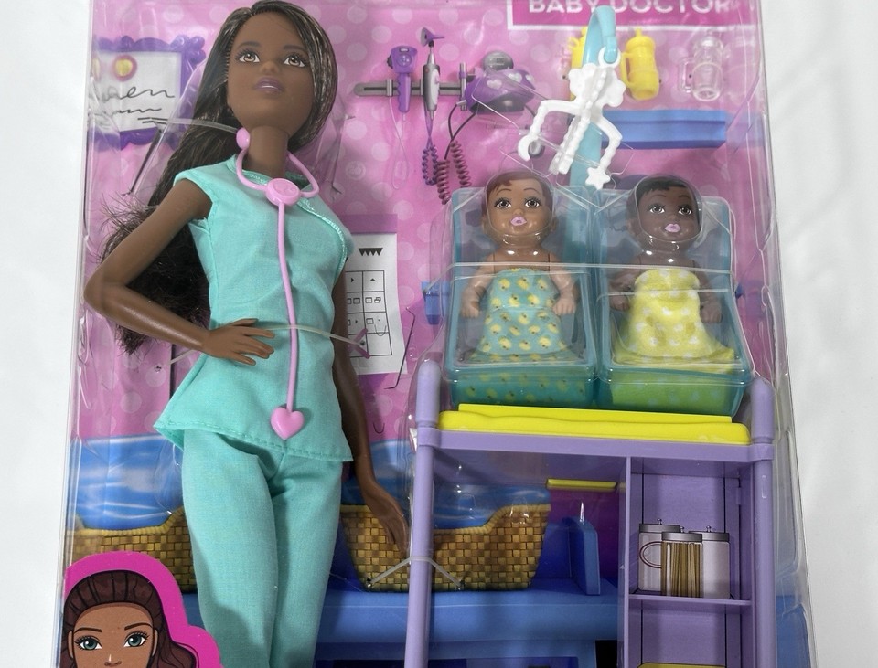 Barbie Pediatric Doll (2019) - Brown Hair Baby Doctor Play-Set - NEW | eBay