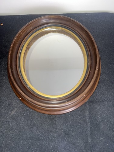 1870's Walnut Deep Shadow Box Mirror Complex Picture Frame 13” H x 11 1 ...