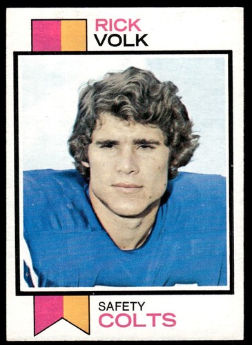 1973 TOPPS RICK VOLK 7 BALTIMORE COLTS #105 | eBay