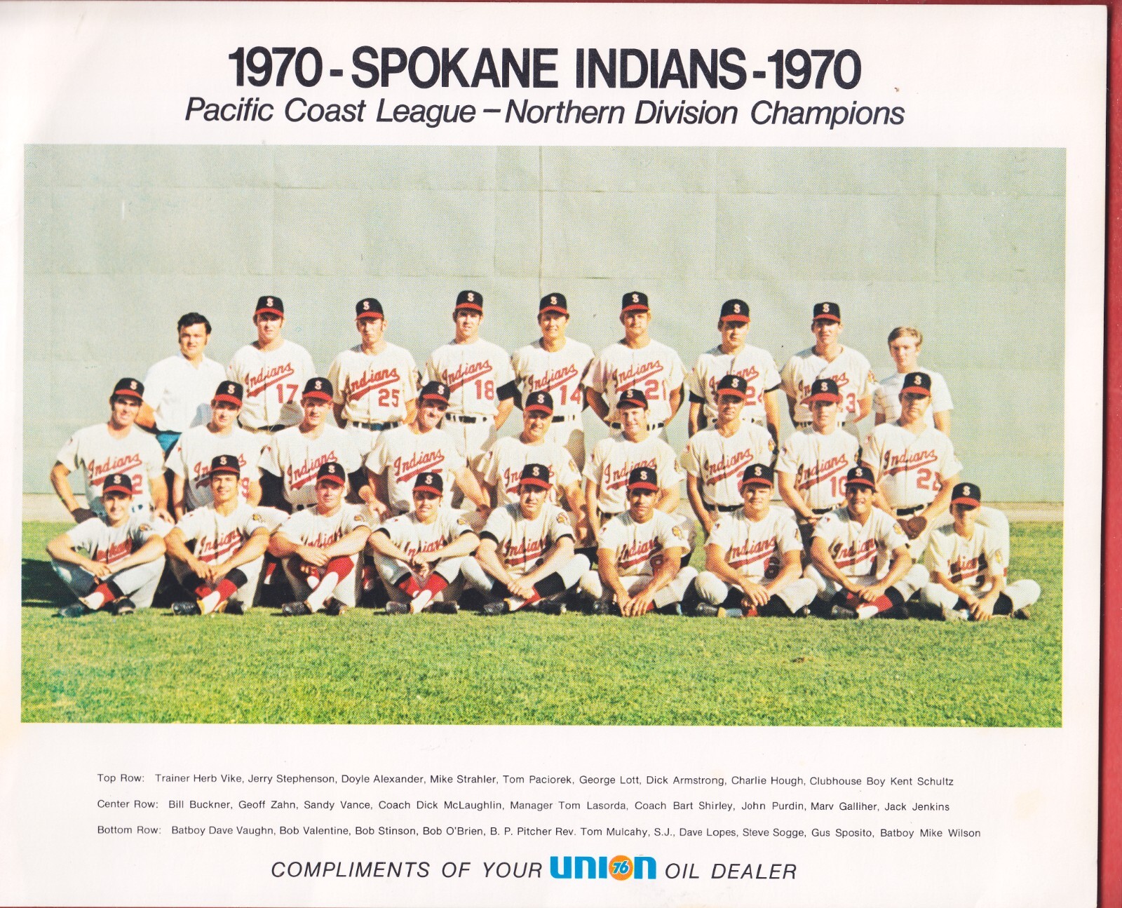 1970 SPOKANE INDIANS TEAM PHOTO 8.5 X 10.5 GLOSSY LOADED ! | eBay