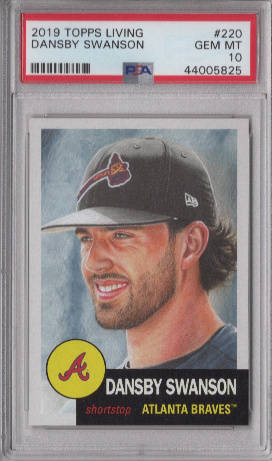 Dansby Swanson 2019 Topps Living PSA 10 Gem Mint Graded Card Atlanta ...