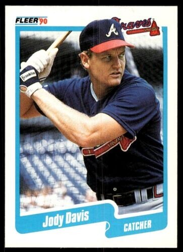 1990 Fleer Baseball Card Jody Davis Atlanta Braves #579 | eBay