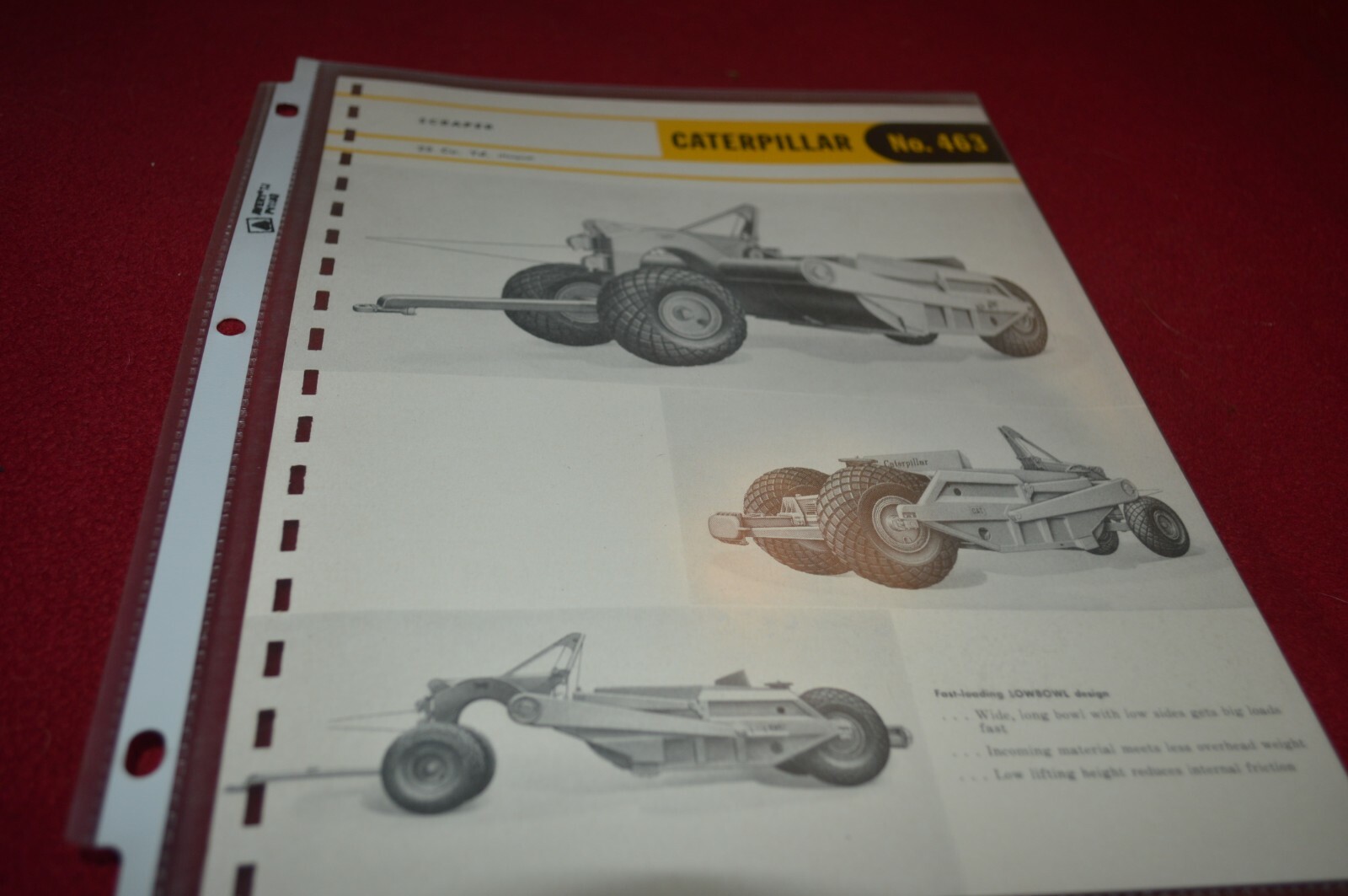 Caterpillar 463 Scraper Dealer's Brochure AMIL15 | eBay