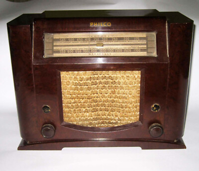 PHILCO ® 41-90 Code 121 Bakelite Table Top Farm Battery Vacuum Tube ...