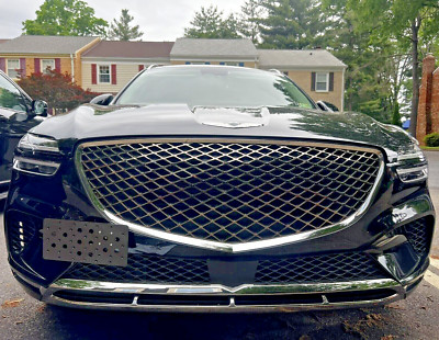 2022-2025 Genesis GV70 Front Bumper Tow Hook License Plate Tag Mount ...