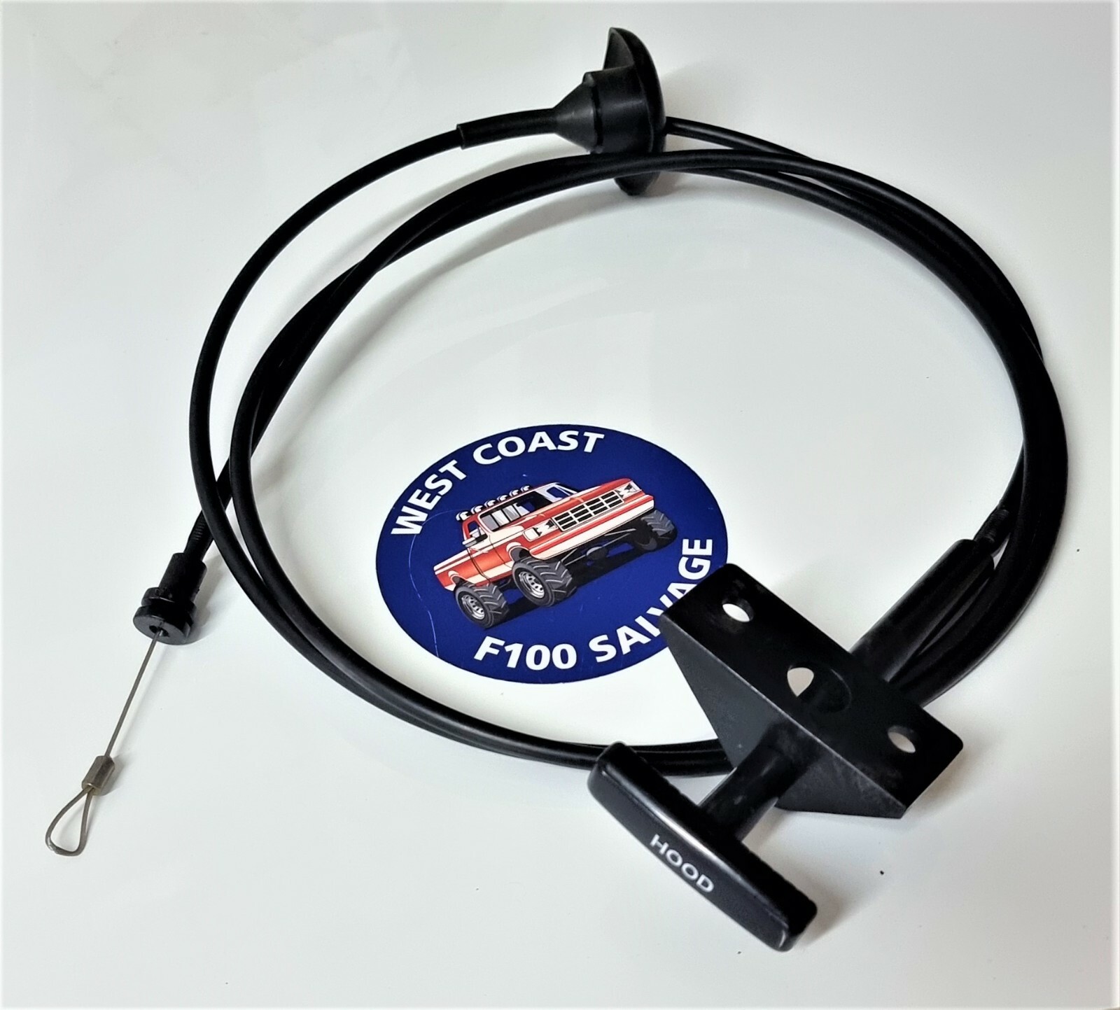 FORD F100 BONNET, HOOD RELEASE CABLE SUITS F100 F150 F250 F350 BRONCO ...