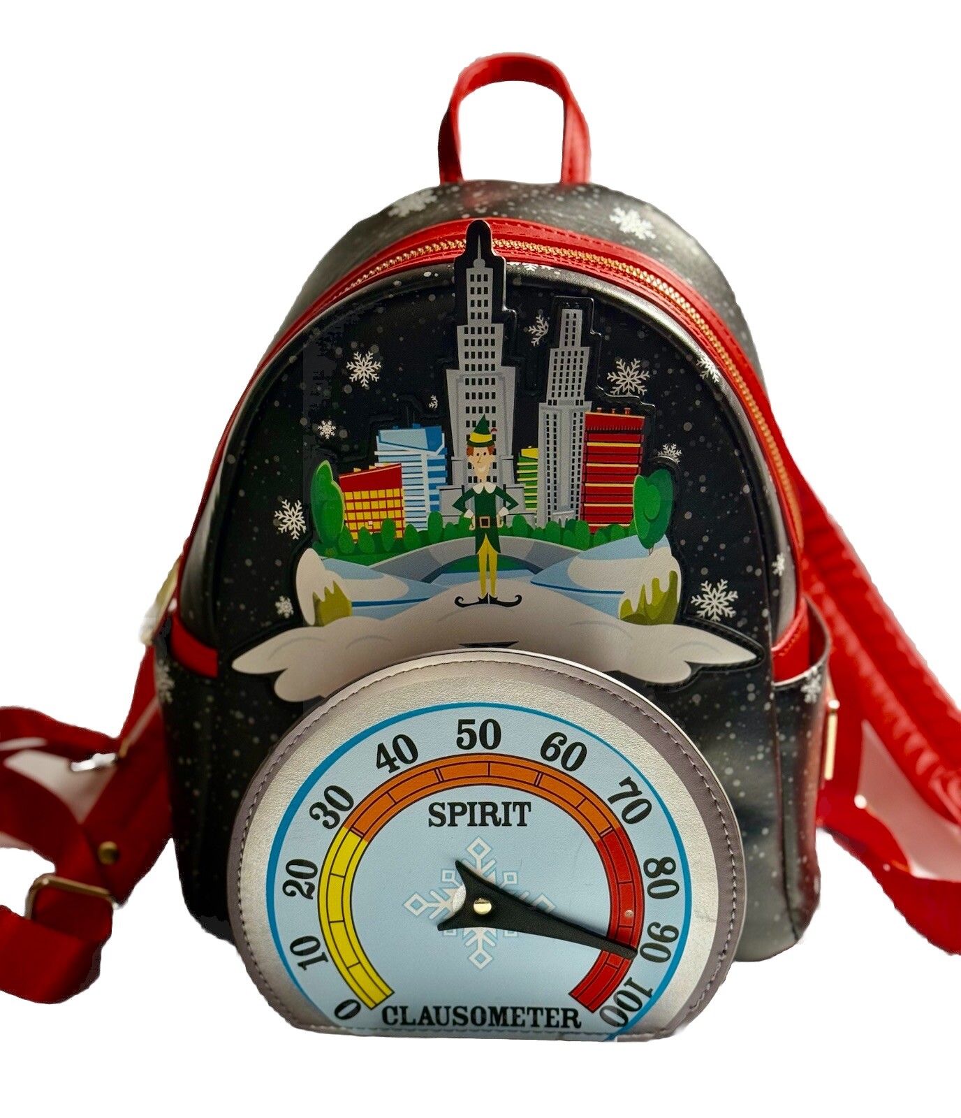 Loungefly ELF CLAUSOMETER Light UP Mini Backpack - Gem