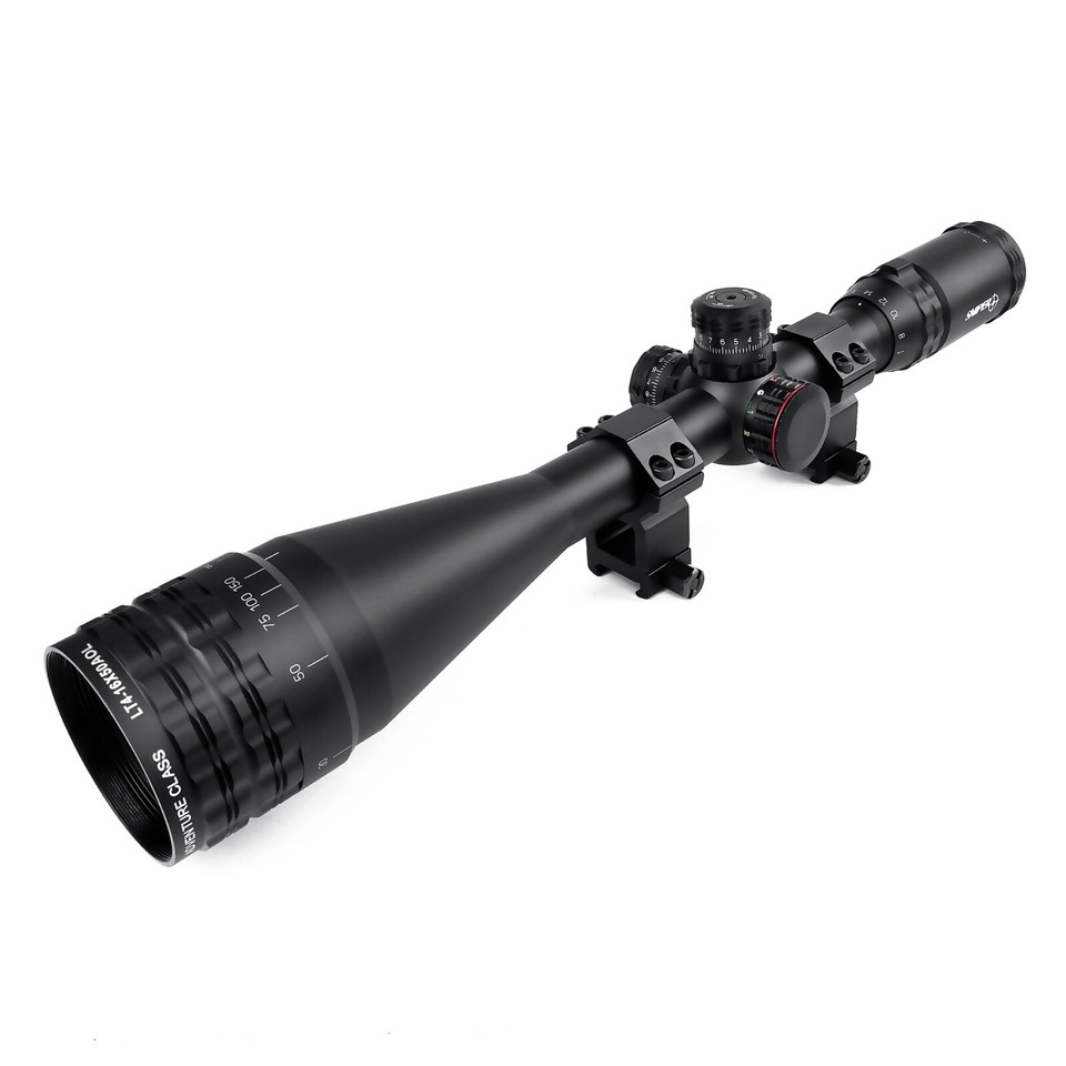 Sniper 4-16x50 Hunting Rifle Scope Illuminated Red, Green,Blue Mil-Dot ...